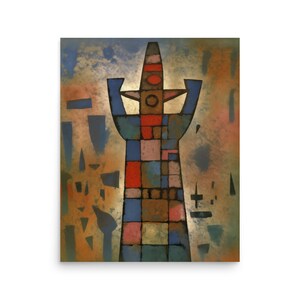 Paul Klee Angelus Novus Poster, Klee's Angelic Art, Modern Novus Print ...