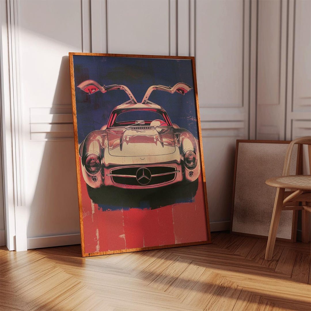 Mercedes-benz Print, Vintage Car Artwork, Benz Wall Art, Futuristic ...