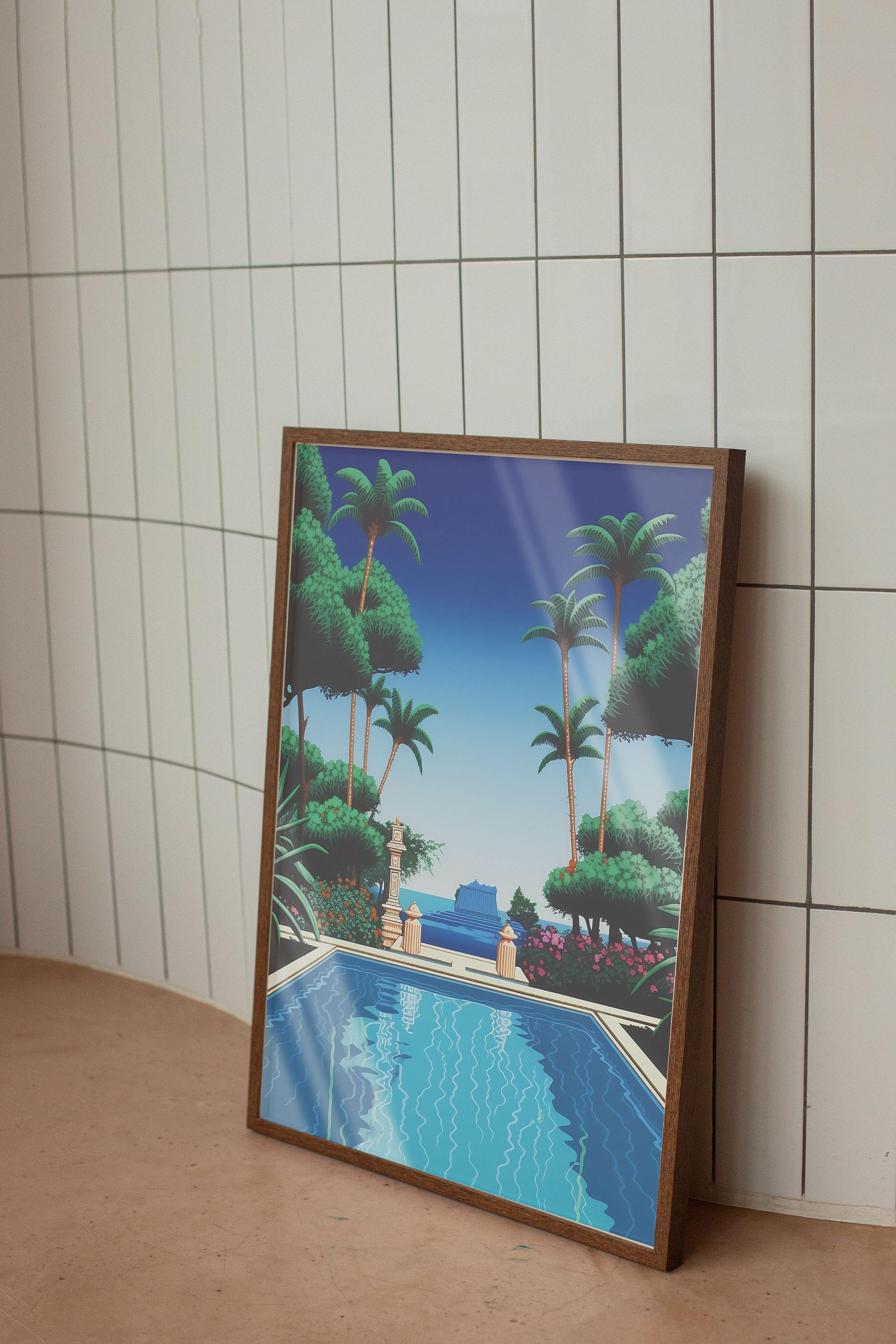 Hiroshi Nagai Tropical Thai Temple Print, Authentic Thai Temple Art ...