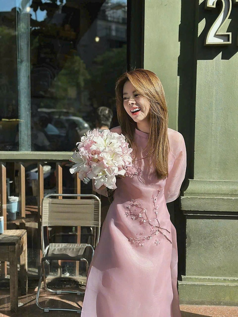 ANH DAO Vietnamese Modern Ao Dai for Women, Ao Dai for Girls, Ao Dai Vietnam, Silk Ao Dai With ...