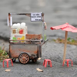 Vietnamese Bread Cart, Fresh Fruit Cart, Fish Balls Cart, Vietnamese ...
