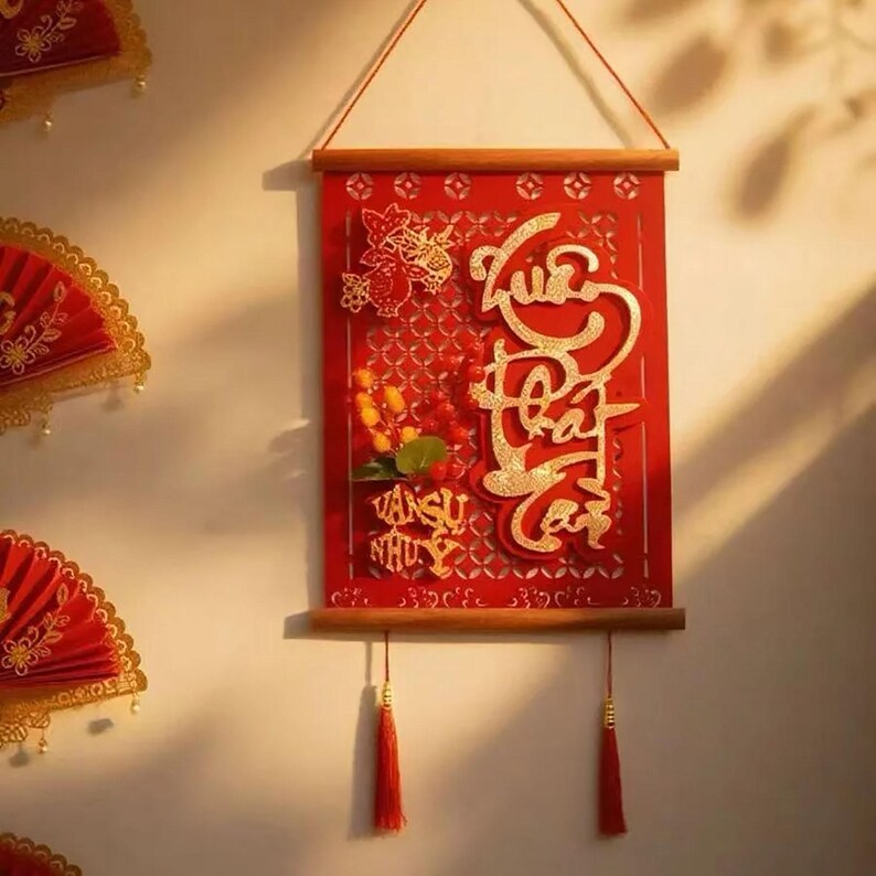 Vietnamese Hanging Tet Decoration, Gift for Vietnamese, Lucky Vietnam ...