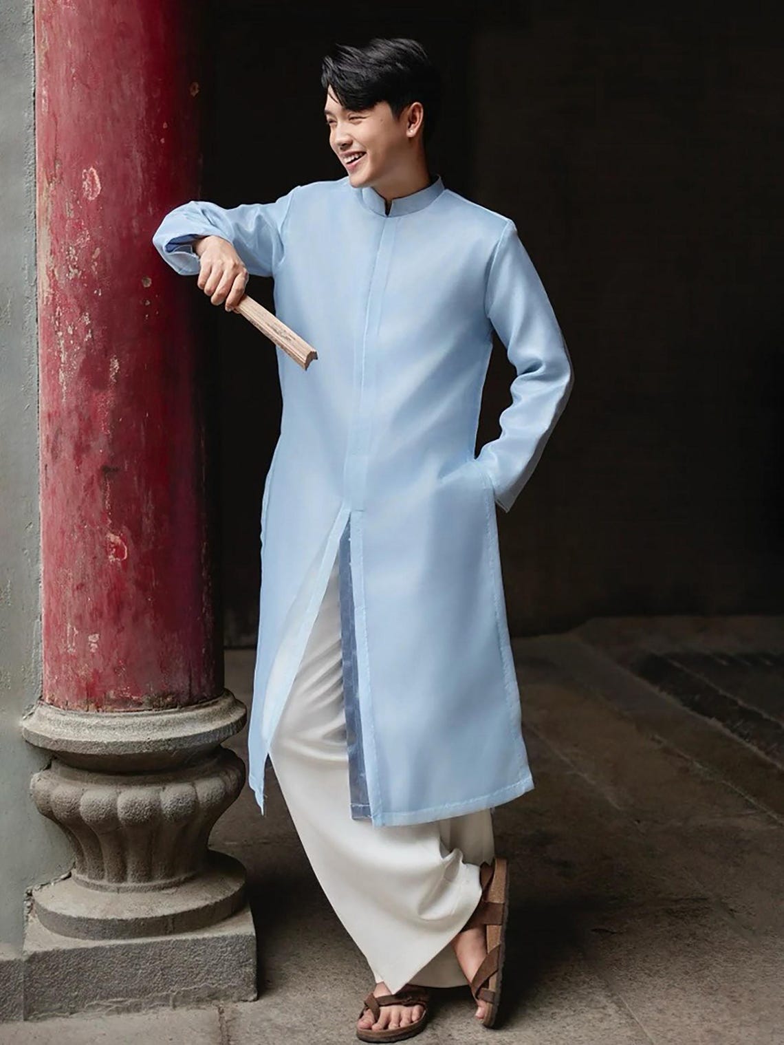 BAO Modernized Ao Dai for Men, Ao Dai Vietnam, Pre-made Vietnamese Ao ...