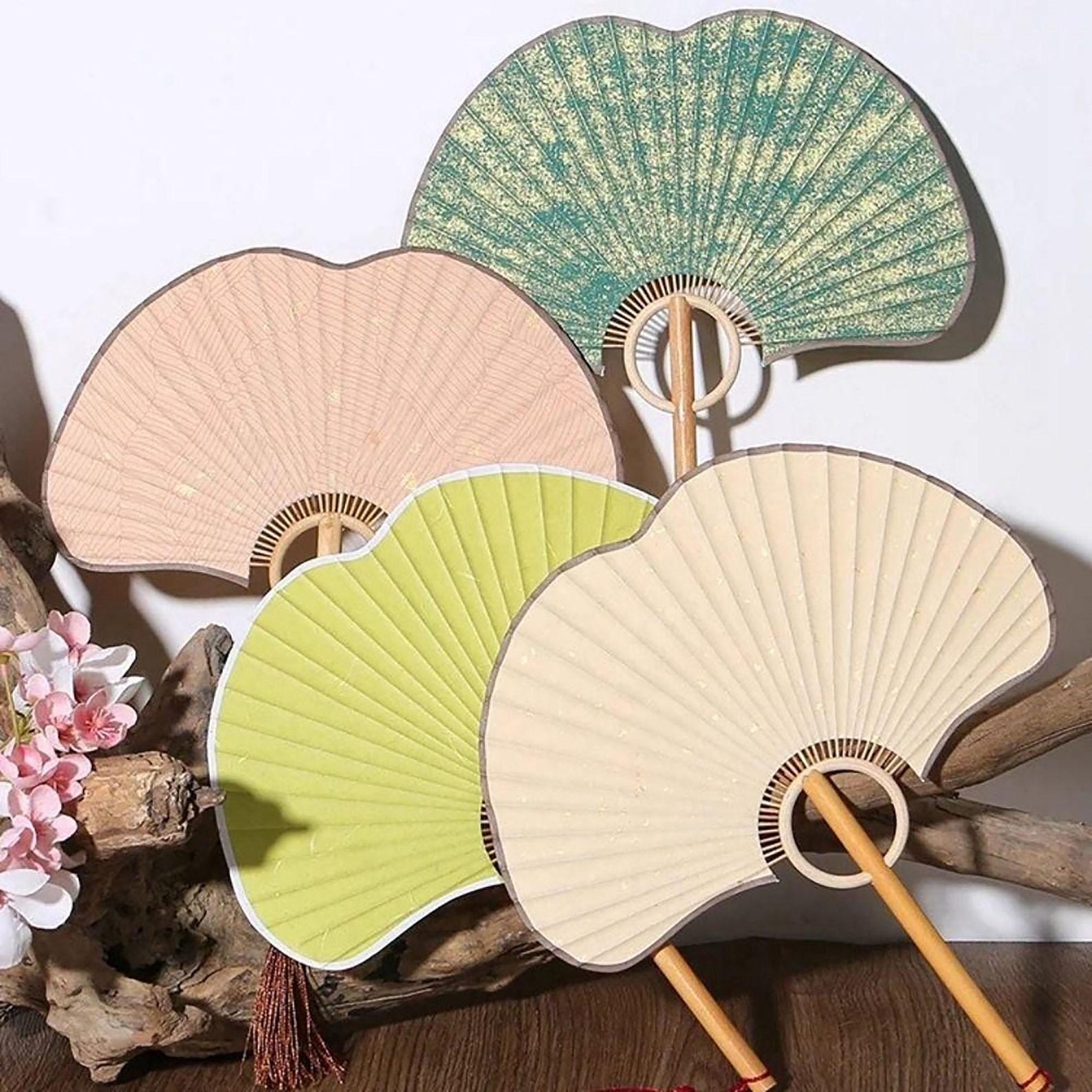 Traditional Paper Fan, Hand Fan for Wedding, Colorful Paper Fan, Ao Dai ...