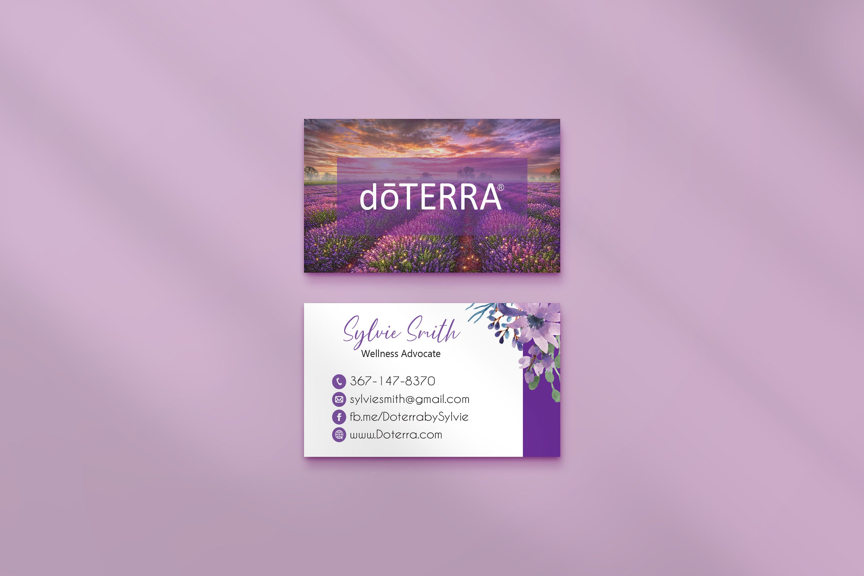 Doterra Wellness Advocate Business Cards Doterra Wellness Advocate Business Cards