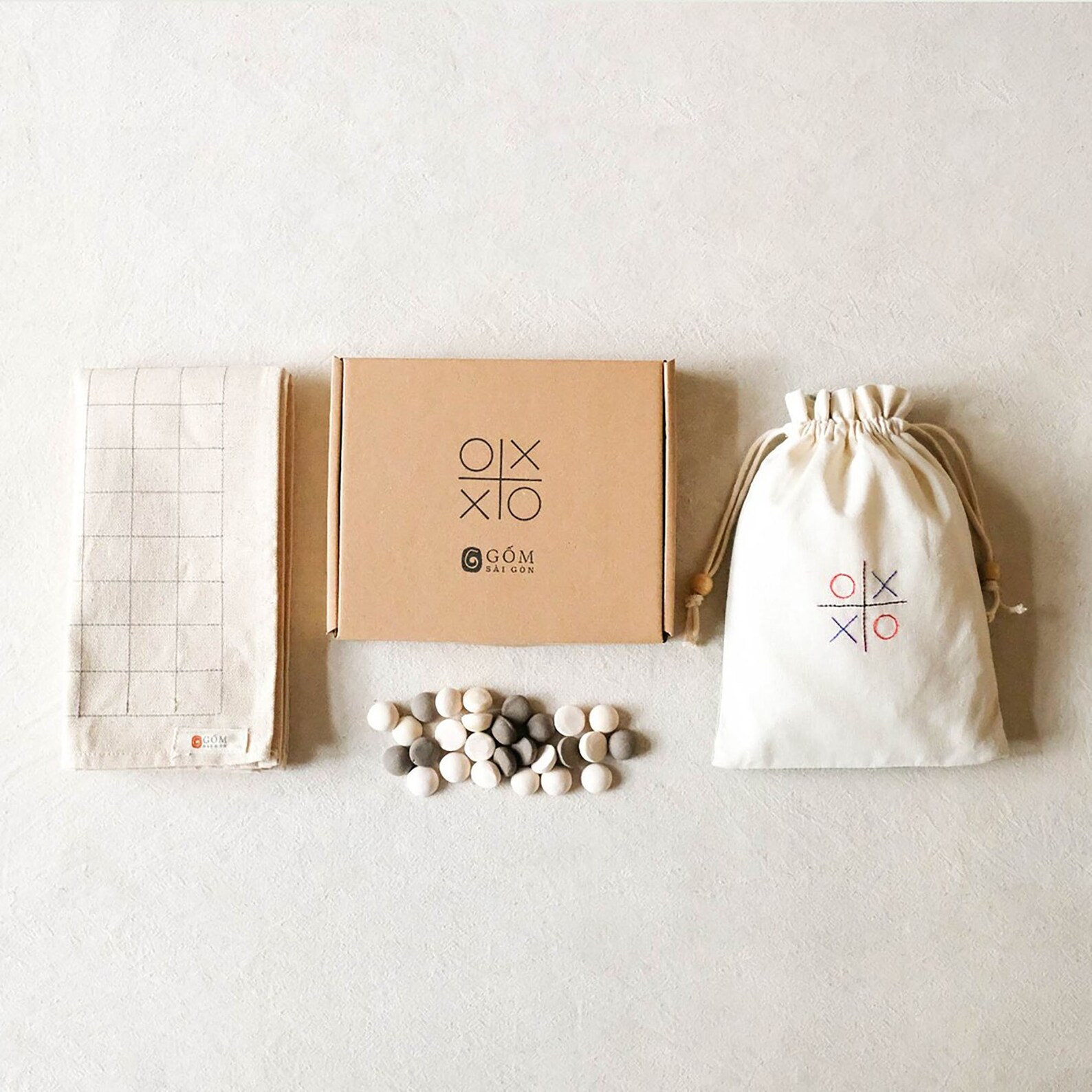 Ceramic Gomoku Game, Five in a Row, XOXO, Ceramic Board Game, Gift Box ...