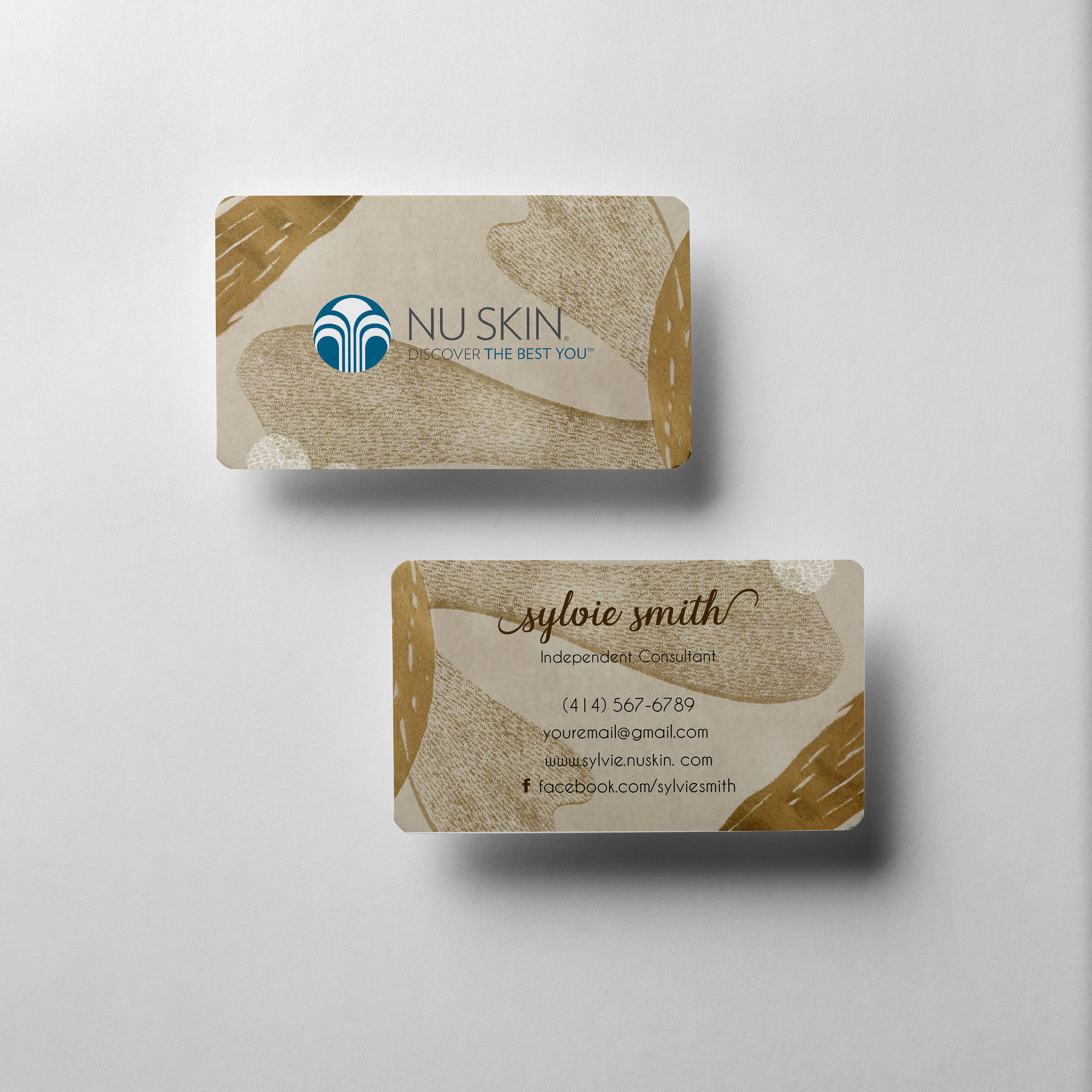 Contemporary NU SKIN Business Card, Personalized Nu Skin Business Card ...