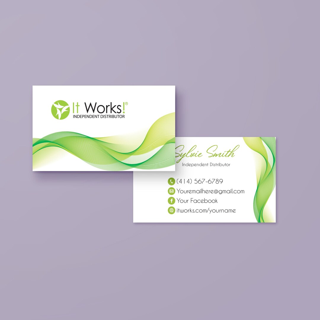 Custom It Works Business Card, Personalized It Works Business Card ...