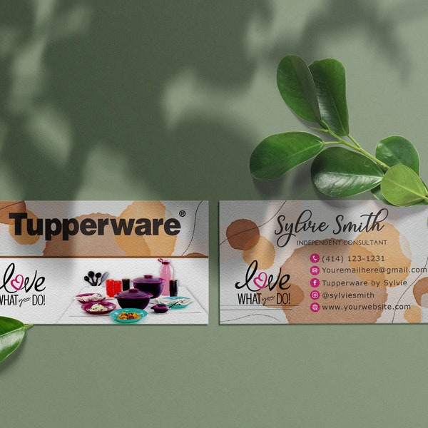 Tupperware Business Cards - Etsy