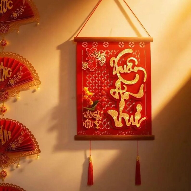 Vietnamese Hanging Tet Decoration, Gift for Vietnamese, Lucky Vietnam ...