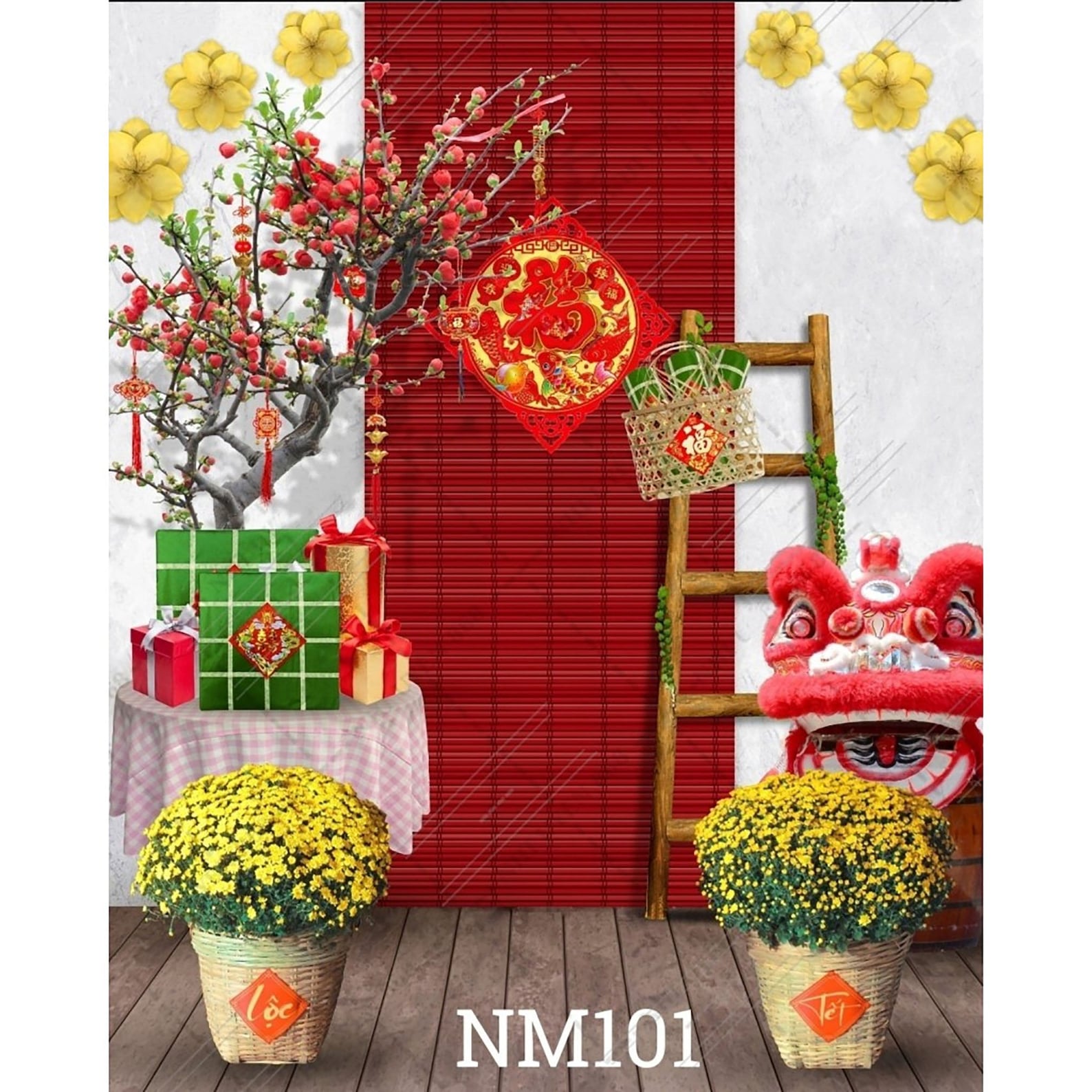 2024 Vietnamese Tet Holiday Lunar New Year Landscape Background, Tet ...