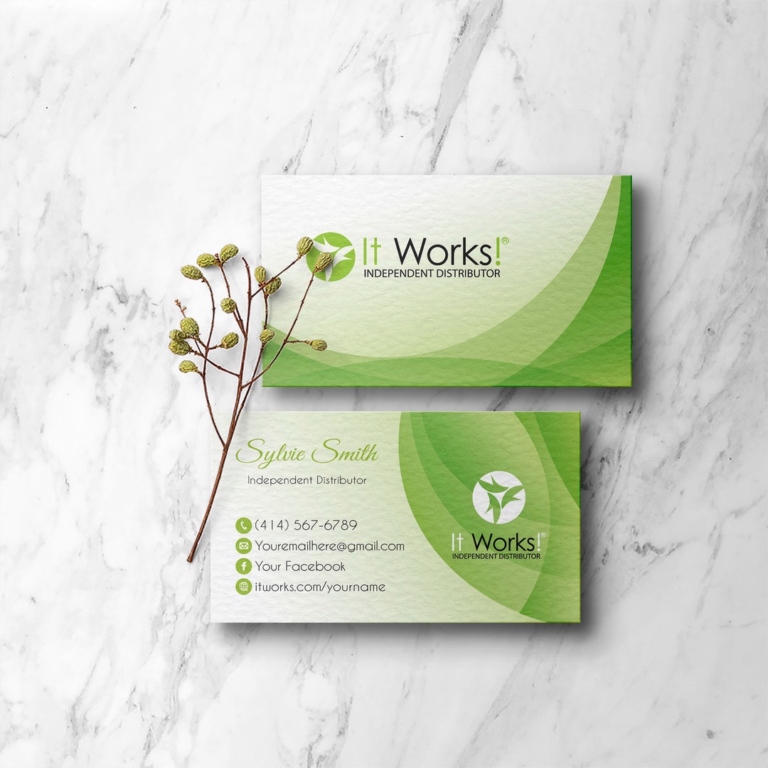 Custom It Works Business Card, Personalized It Works Business Card ...
