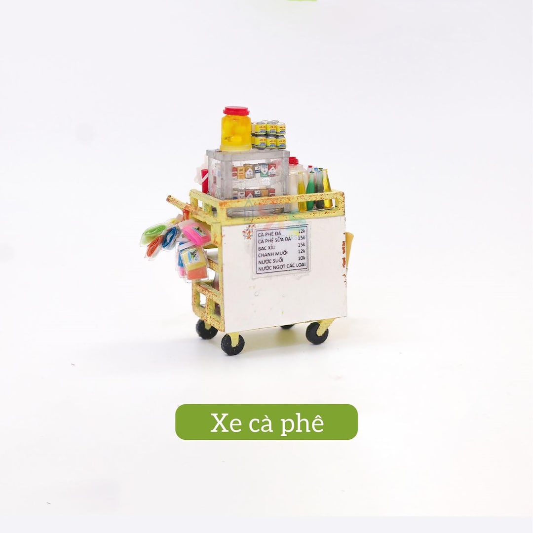 Vietnamese Coffee Cart, Vietnamese Gift, Handmade Miniatures, Vietnam ...