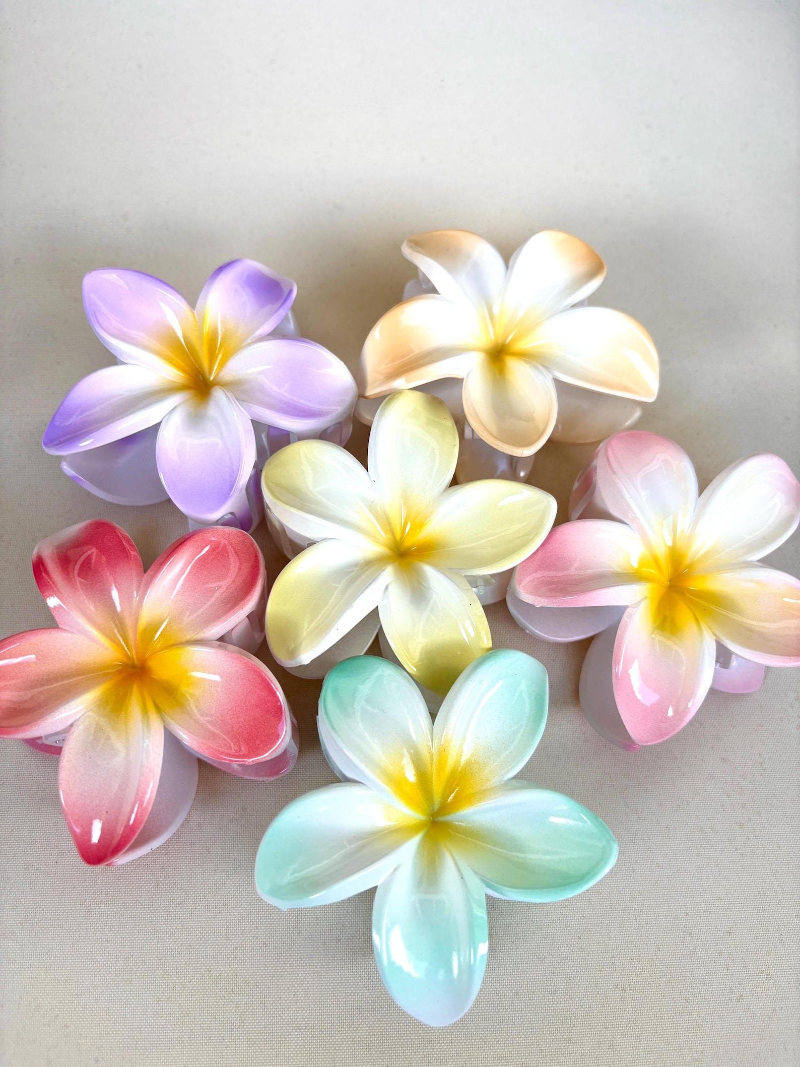 Hibiscus Flower Hair Clips, Summer Flower, Hawaiian Flower Hair Clip ...
