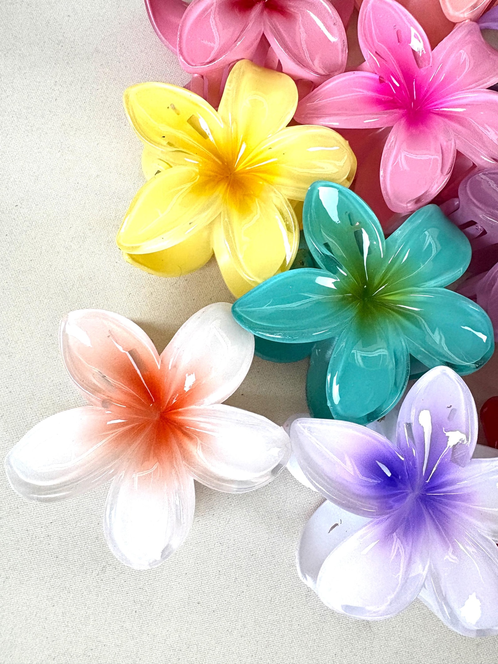 Hibiscus Flower Hair Clips, Summer Flower, Hawaiian Flower Hair Clip ...