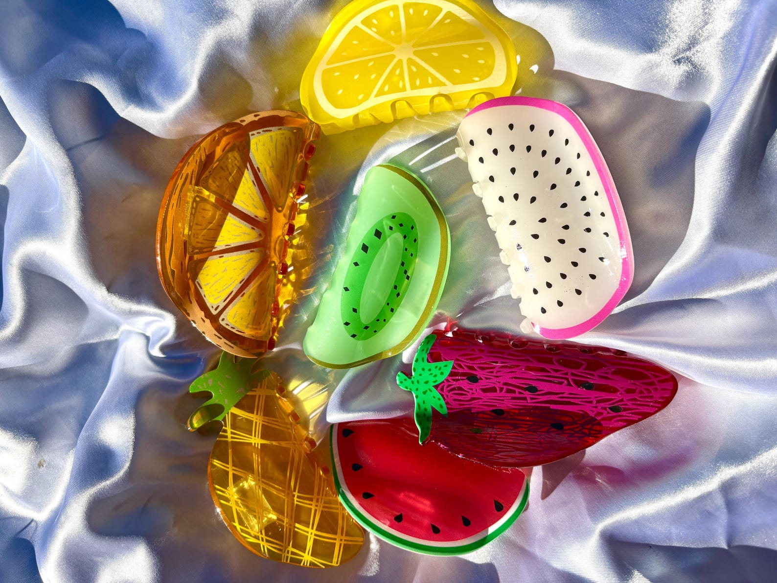 Colorful Fruit Hair Claw Clips - Etsy