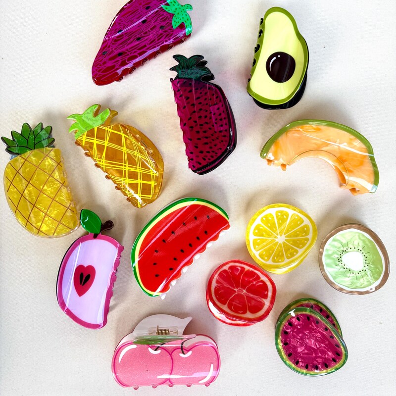 Fruit Hair Clips - Etsy