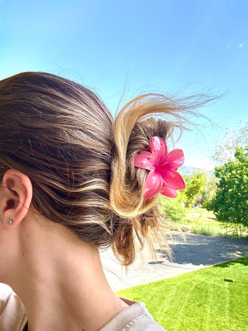 Hibiscus Flower Hair Clips, Summer Flower, Hawaiian Flower Hair Clip ...