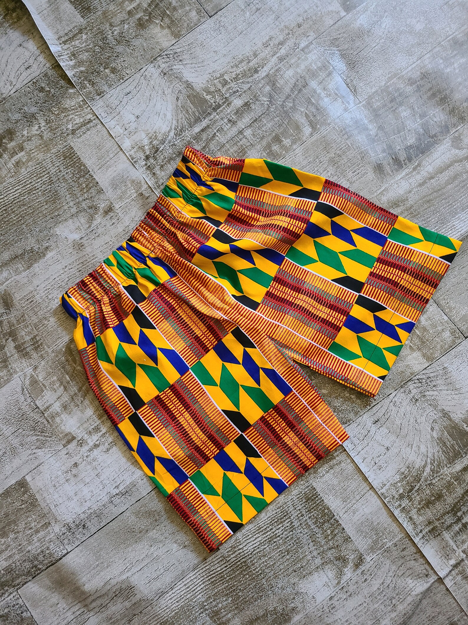 Kente African Map Toddler Outfit: Unisex Shirt & Shorts Set - Etsy