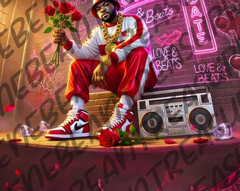 Rap Hip Hop 90s Valentines Day Treat Card Template, Jumbo Valentines ...