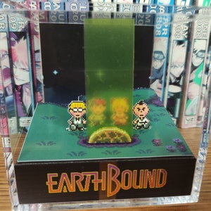 Earthbound Diorama - Opening, 3D Diorama Cube, Handmade Crystal Diorama ...
