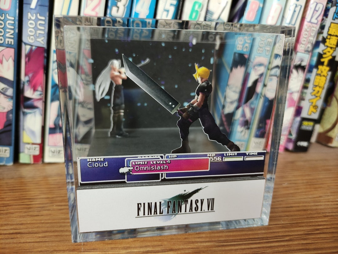 Final Fantasy VII - Sephiroth Vs Cloud - Final Fantasy 3D Diorama Cube ...