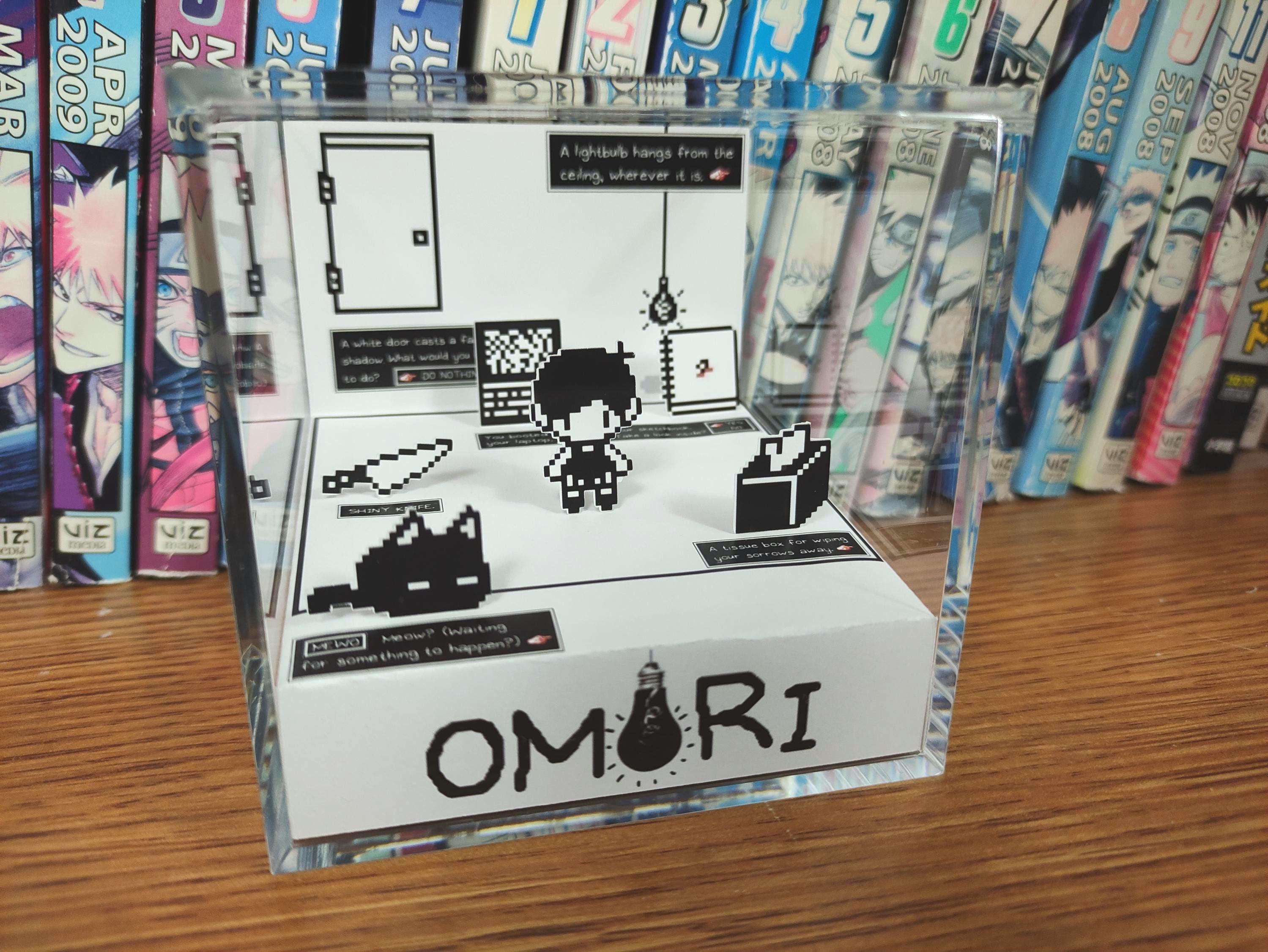 Omori White Space Diorama Box Plus Texts! Pixel Art Omori 3D Shadowbox ...