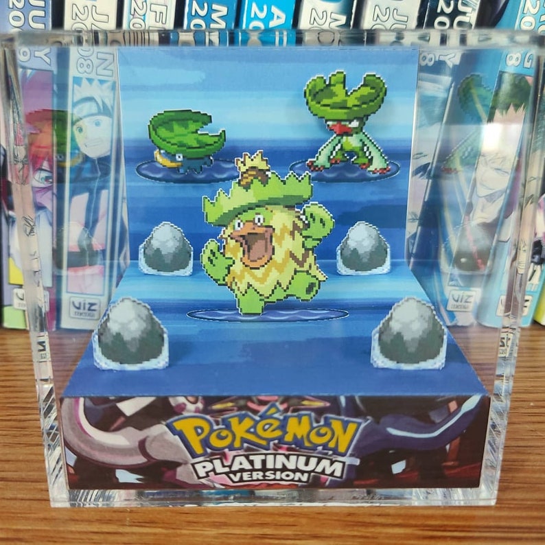 Evolution Ludicolo (platinum), Lotad Lombre Ludicolo 3D Diorama Cube ...
