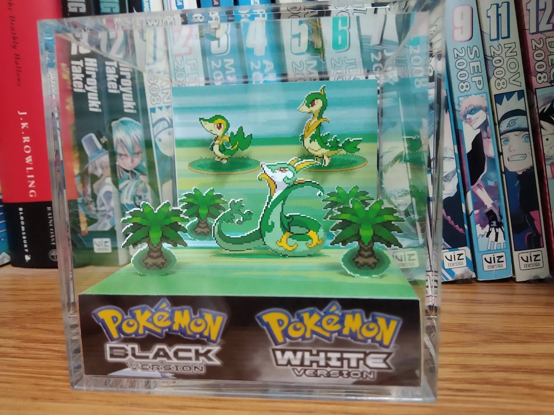 Evolution Serperior (BW), Snivy Servine Serperior 3D Diorama Cube ...