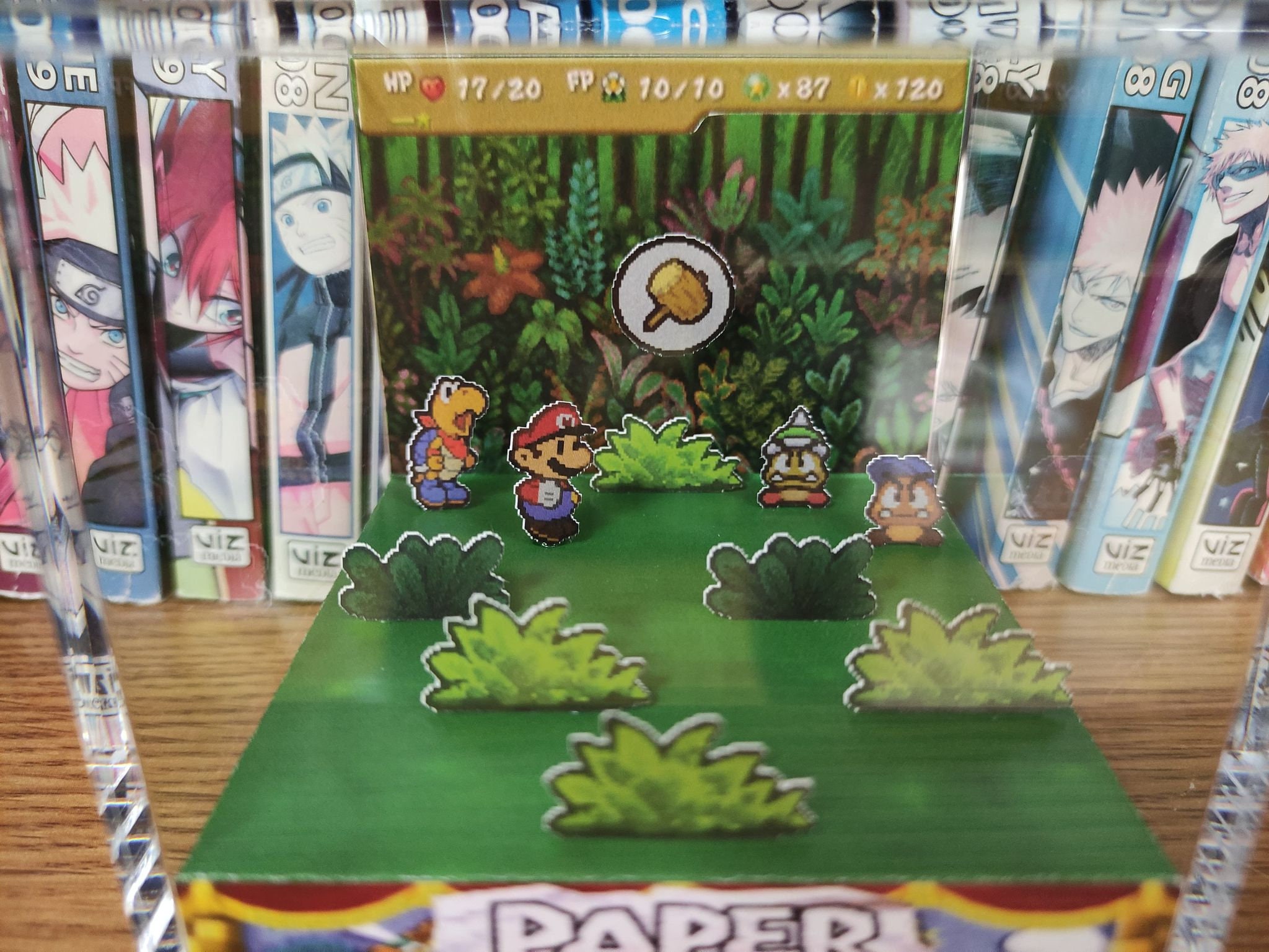 Mario Diorama - Paper Mario, Mario 3D Diorama Cube, Handmade Crystal ...