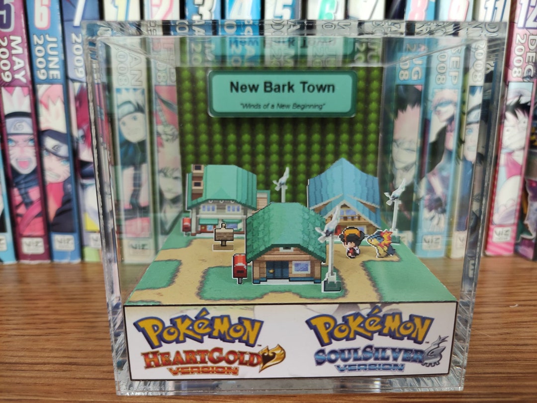 New Bark Town (heartgold Soulsilver), New Bark Town 3D Diorama Cube ...