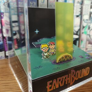 Earthbound Diorama - Opening, 3D Diorama Cube, Handmade Crystal Diorama ...