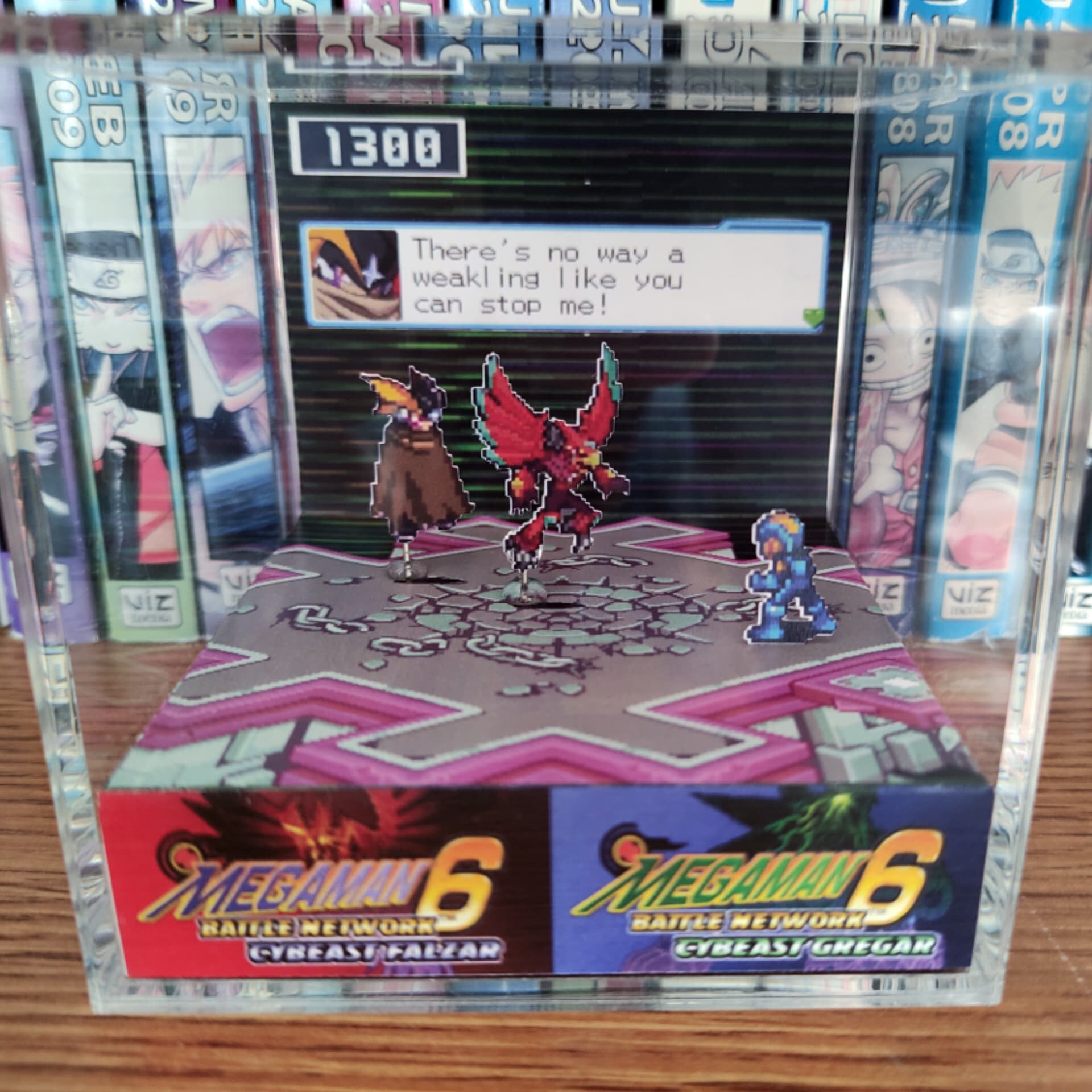 Mega Man Diorama - Mega Man Vs Bass Falzar (battle Network), Mega Man ...