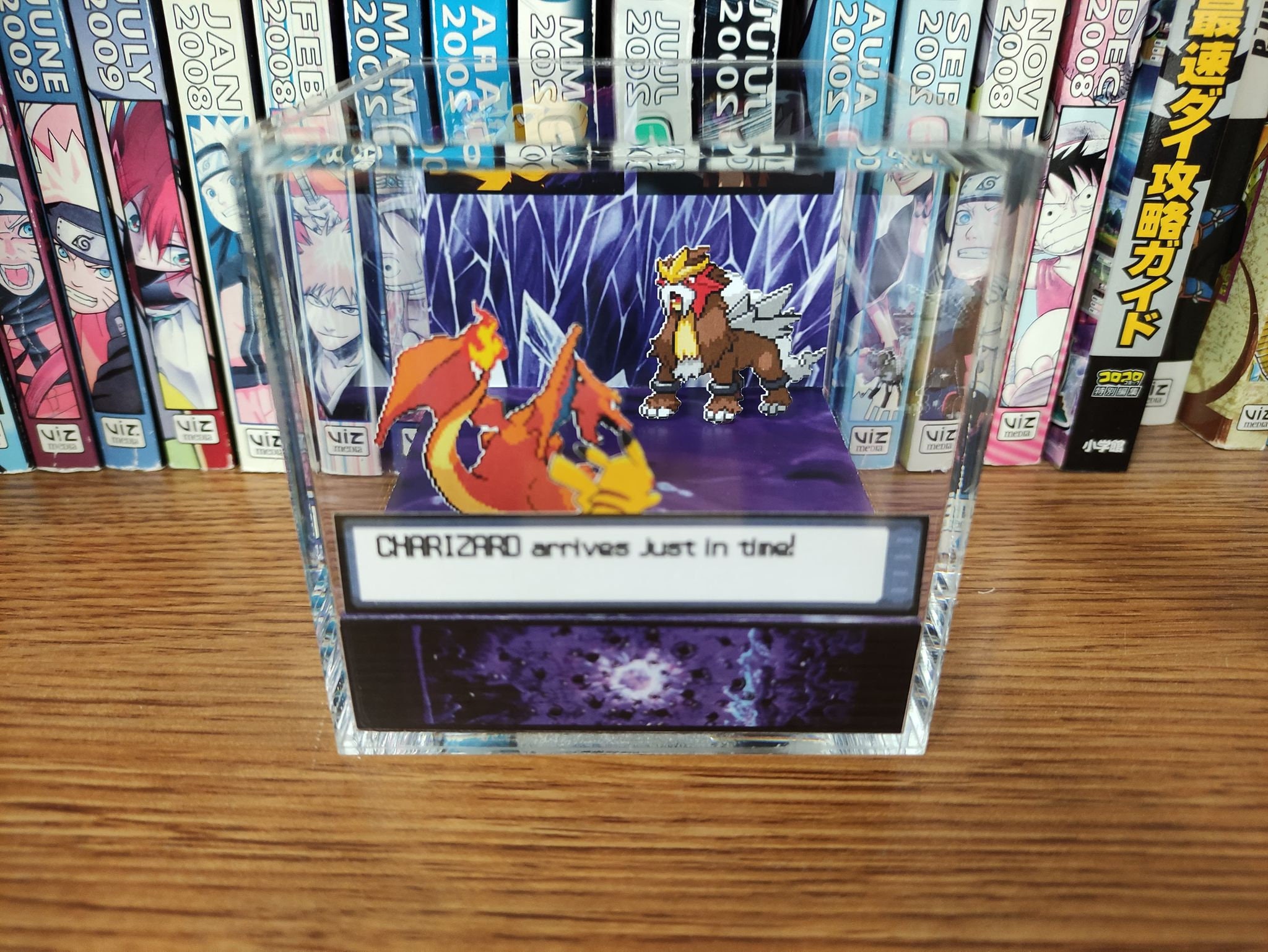 Spell of the Unown Charizard vs Entei Pokémon 3D Diorama | Etsy