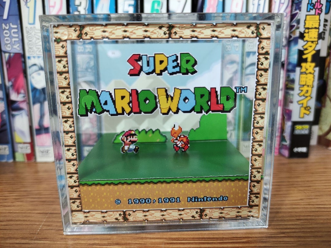 Mario Diorama - Super Mario World (super Mario Title Screen), Mario 3D ...
