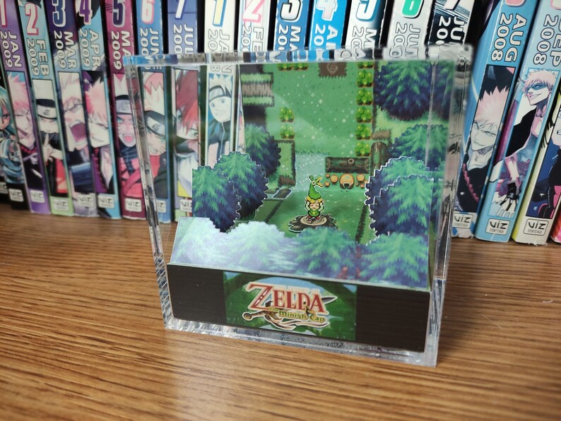 The Legend of Zelda Diorama - the Minish Cap - Link and Cap, Zelda 3D ...