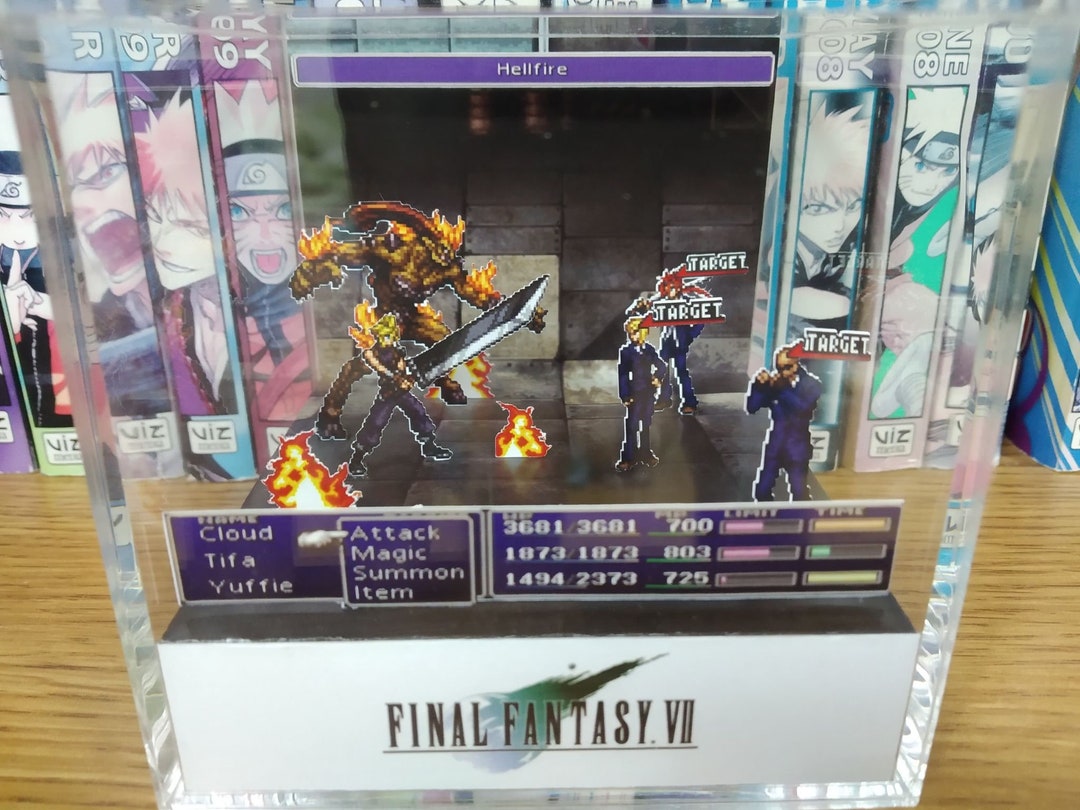 Final Fantasy VII Diorama - Cloud in Battle, Final Fantasy 3D Diorama ...