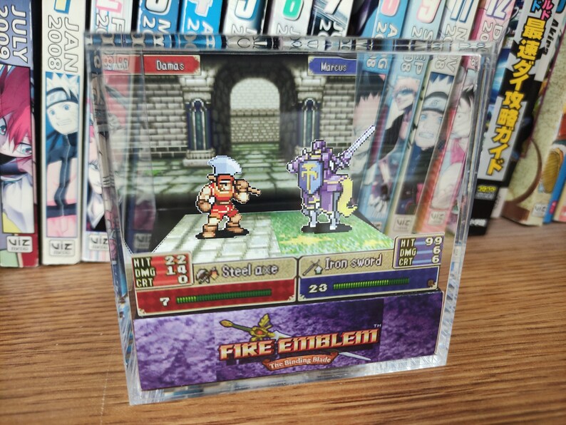 Fire Emblem Diorama Damas Vs Marcus the Binding Blade Fire - Etsy