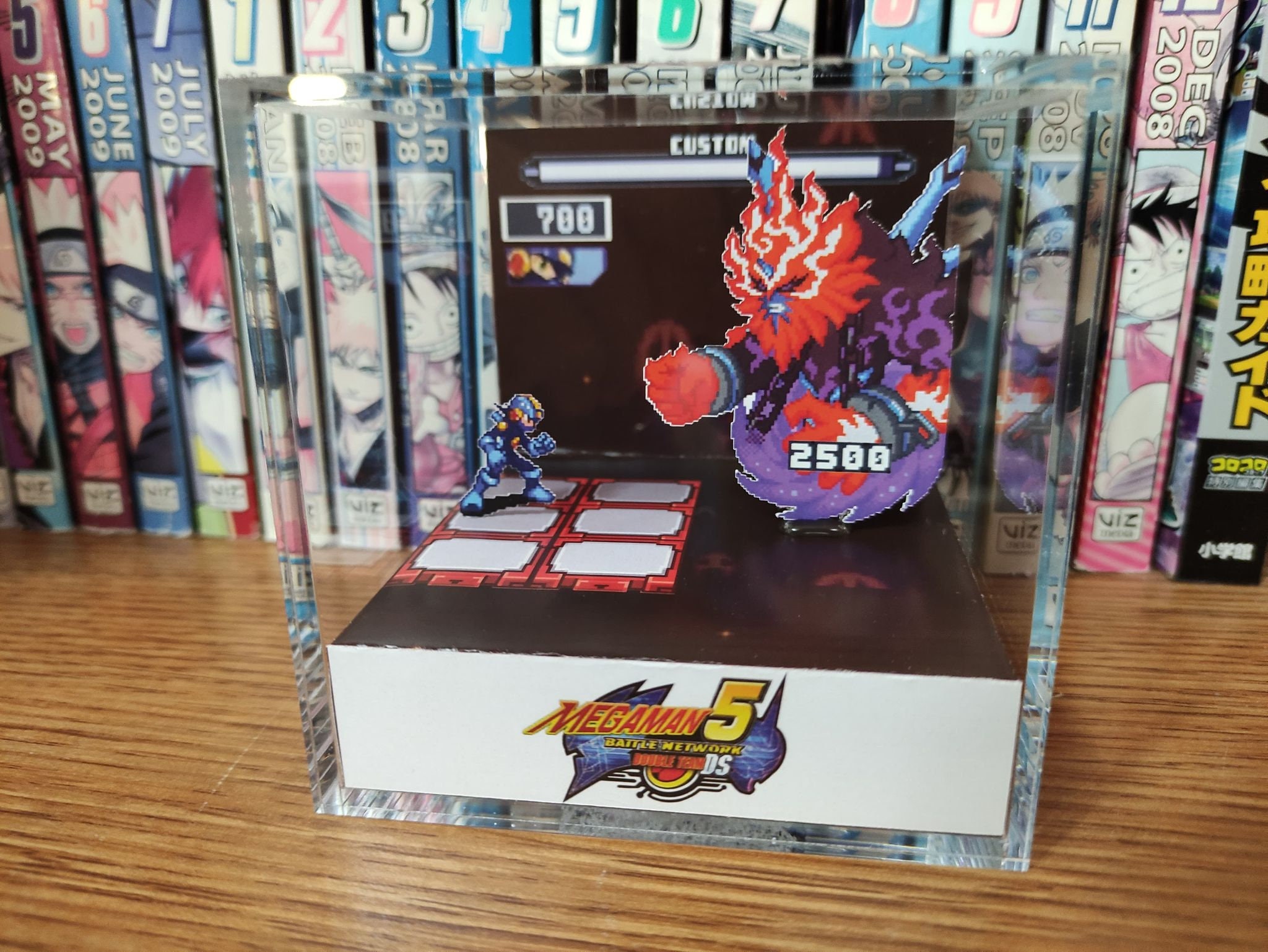 Mega Man Diorama Mega Man Vs Nebula Gray battle Network - Etsy