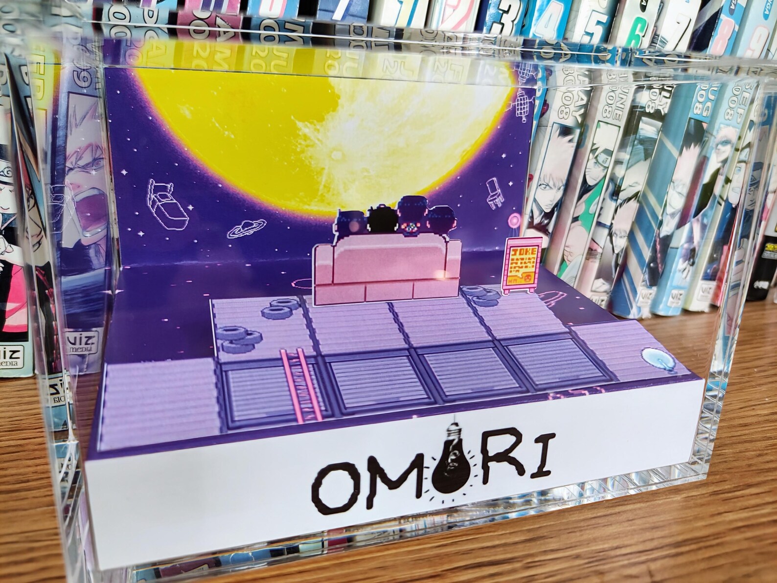 Omori Junkyard Diorama, Omori Handmade Shadow Box, Indie Game Decor ...