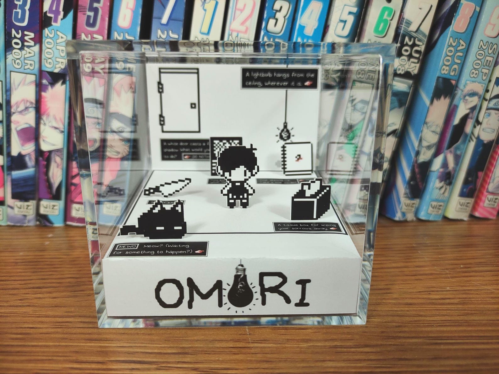 Omori White Space Diorama Box Plus Texts! Pixel Art Omori 3D Shadowbox ...