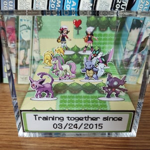 CUSTOMIZABLE Pokemon Fall Anniversary /valentine's Box, Pokemon Couple ...