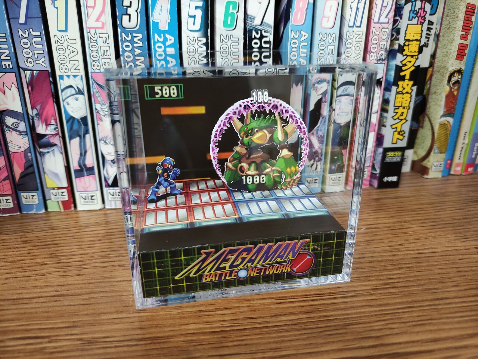 Mega Man Diorama - Mega Man Vs Life Virus (battle Network), Mega Man 3D ...