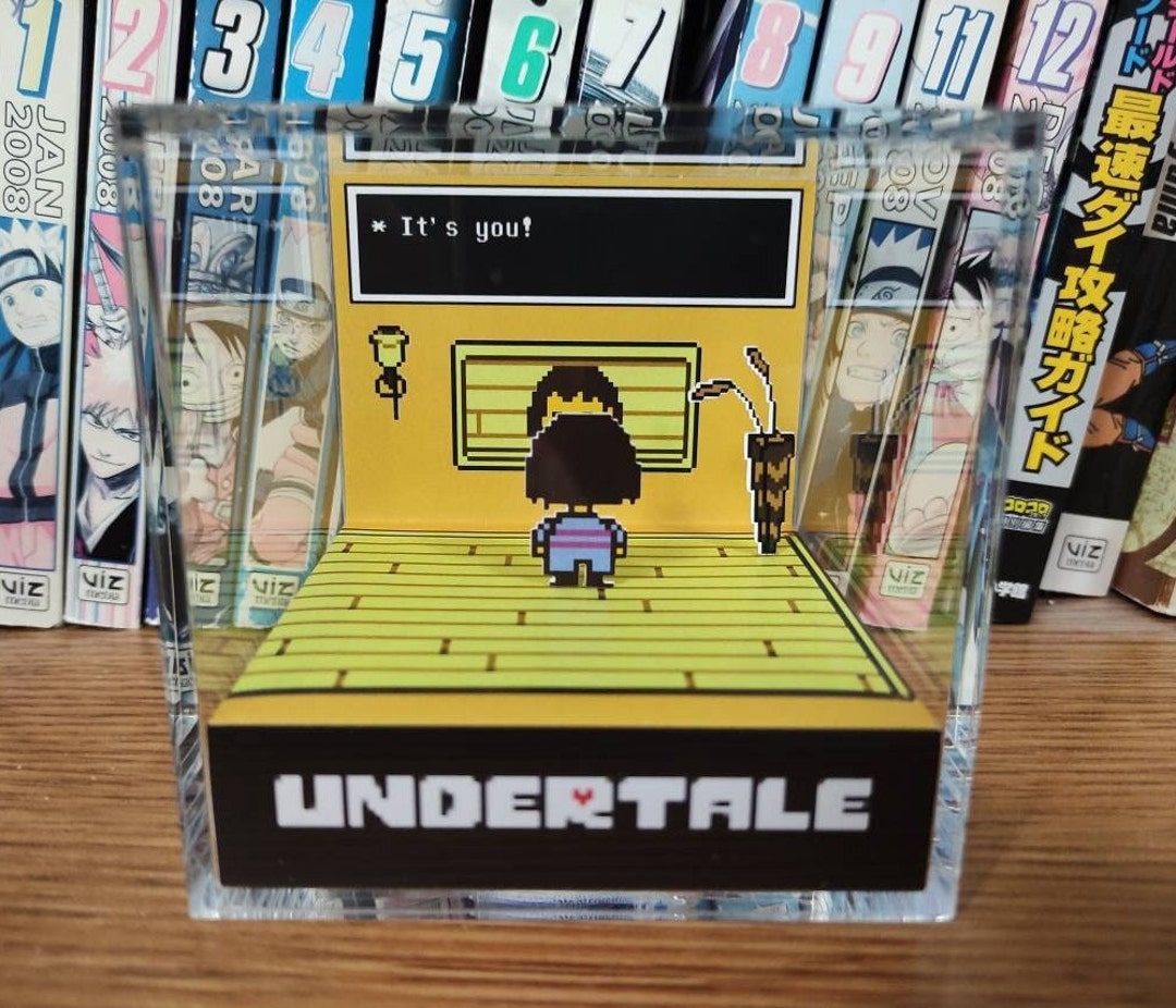 Undertale Diorama - Frisk It's You!, Undertale 3D Diorama Cube ...