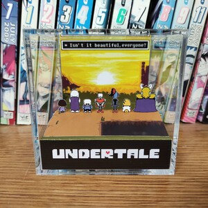 Undertale Diorama Sunset Together undertale Ending, Undertale 3D ...