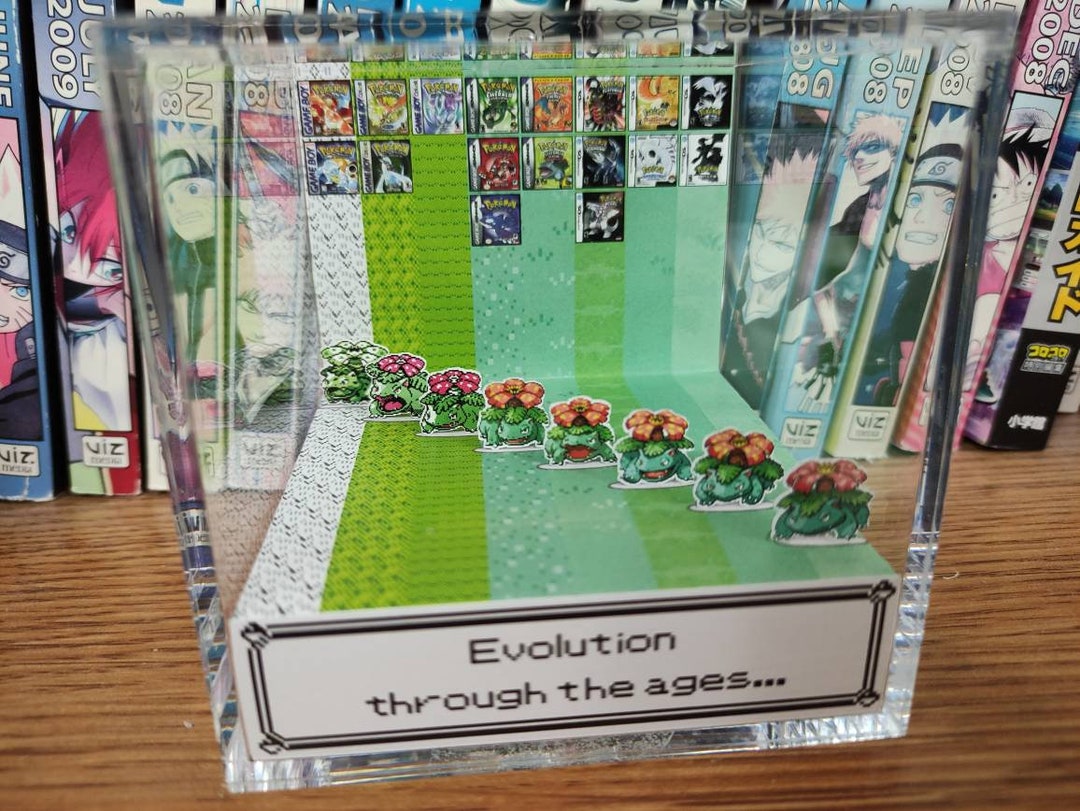 Pokemon Generation Venusaur Diorama Cube – Evolution Through the Ages ...