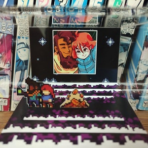 Celeste Campfire Selfie Diorama - Madeline and Theo, Celeste 3D Diorama ...