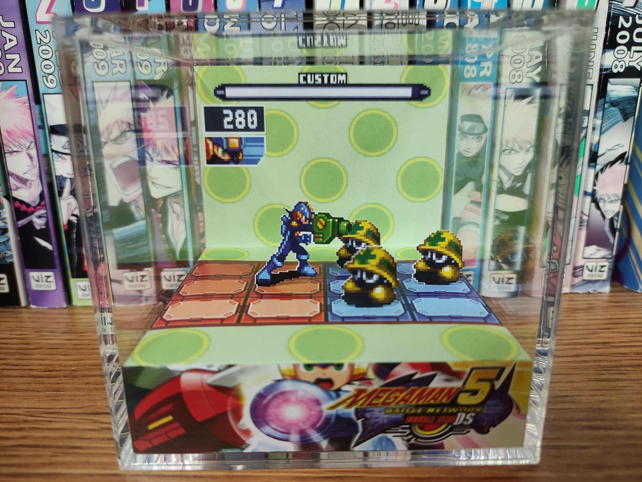 Mega Man Diorama - Mega Man Vs Mettaurs (battle Network), Mega Man 3D ...