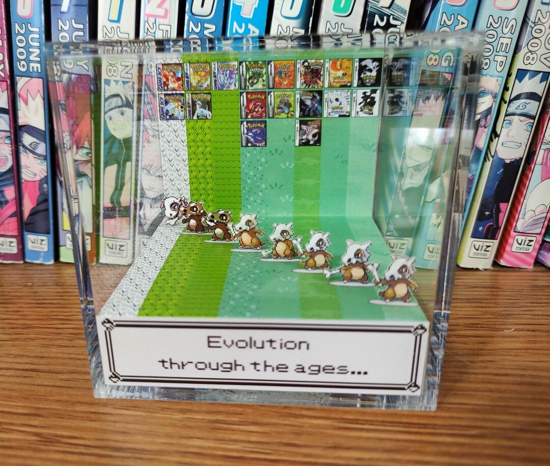 Pokemon Generation Cubone Diorama Cube – Evolution Through the Ages ...