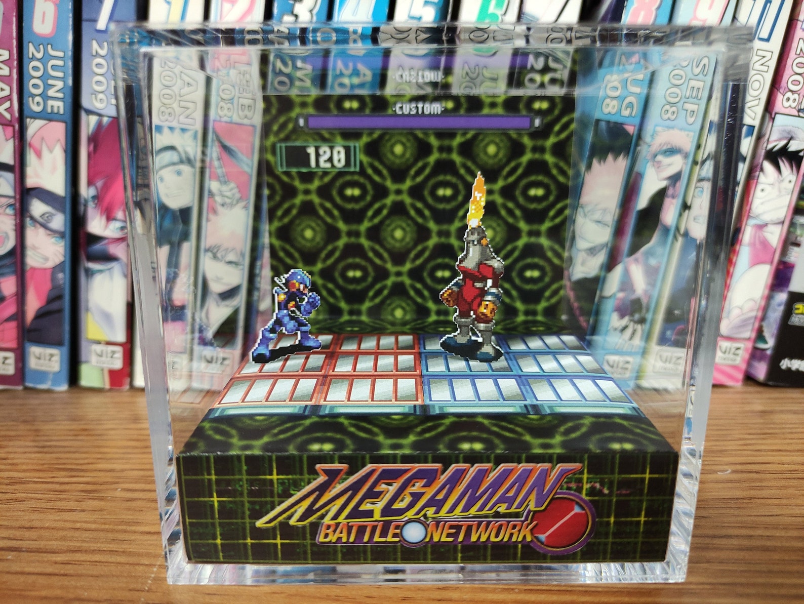 Mega Man Diorama - Mega Man Vs Fireman (battle Network), Mega Man 3D ...